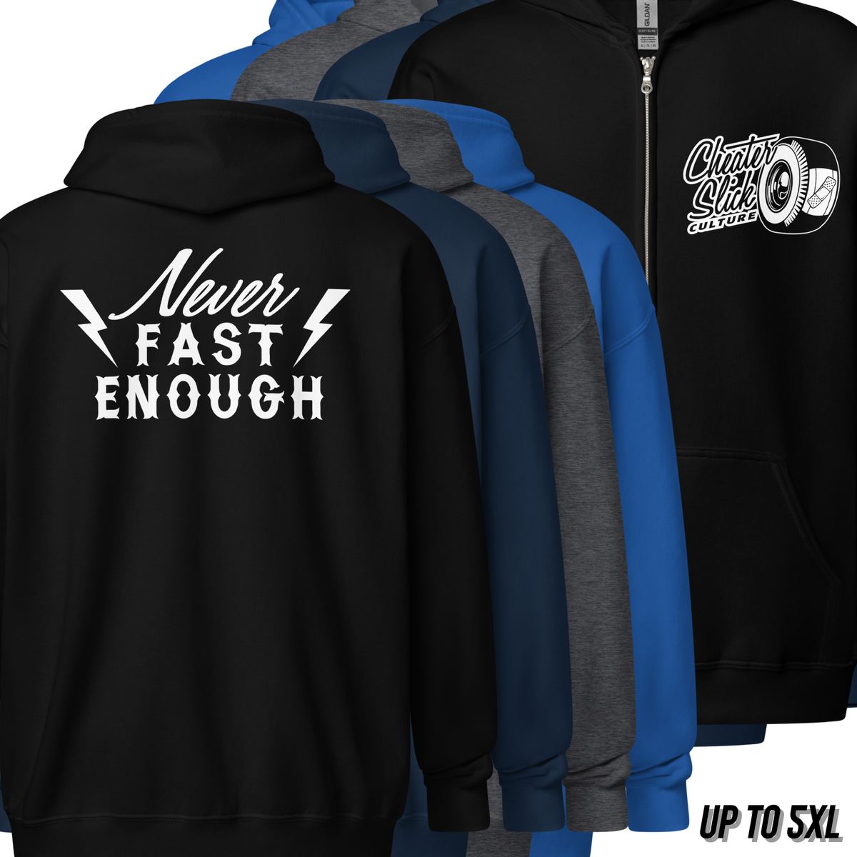 Never Fast Enough Zip Hoodie