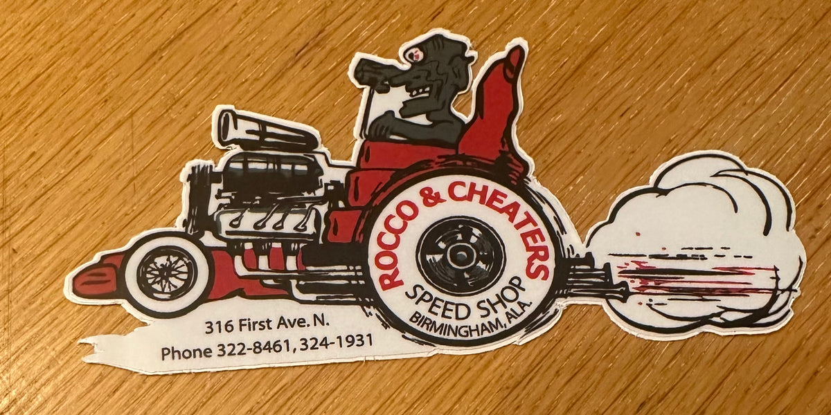 Rocco & Cheaters Speed Shop Sticker