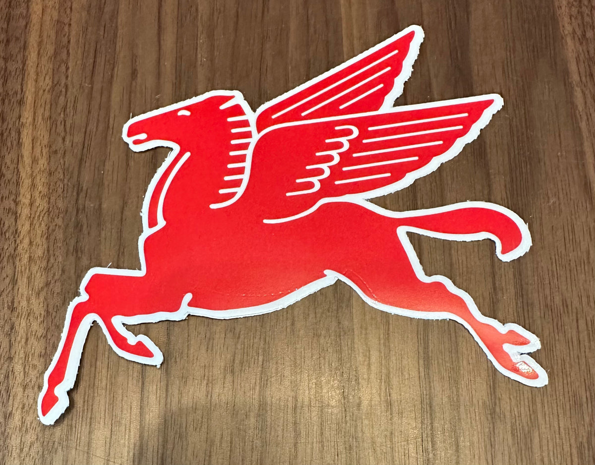 Mobil Pegasus Sticker (facing left)