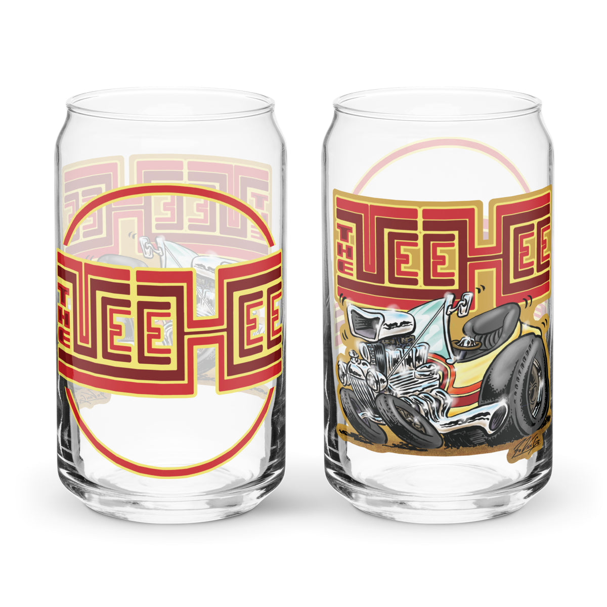 Tee Hee Can-shaped glass