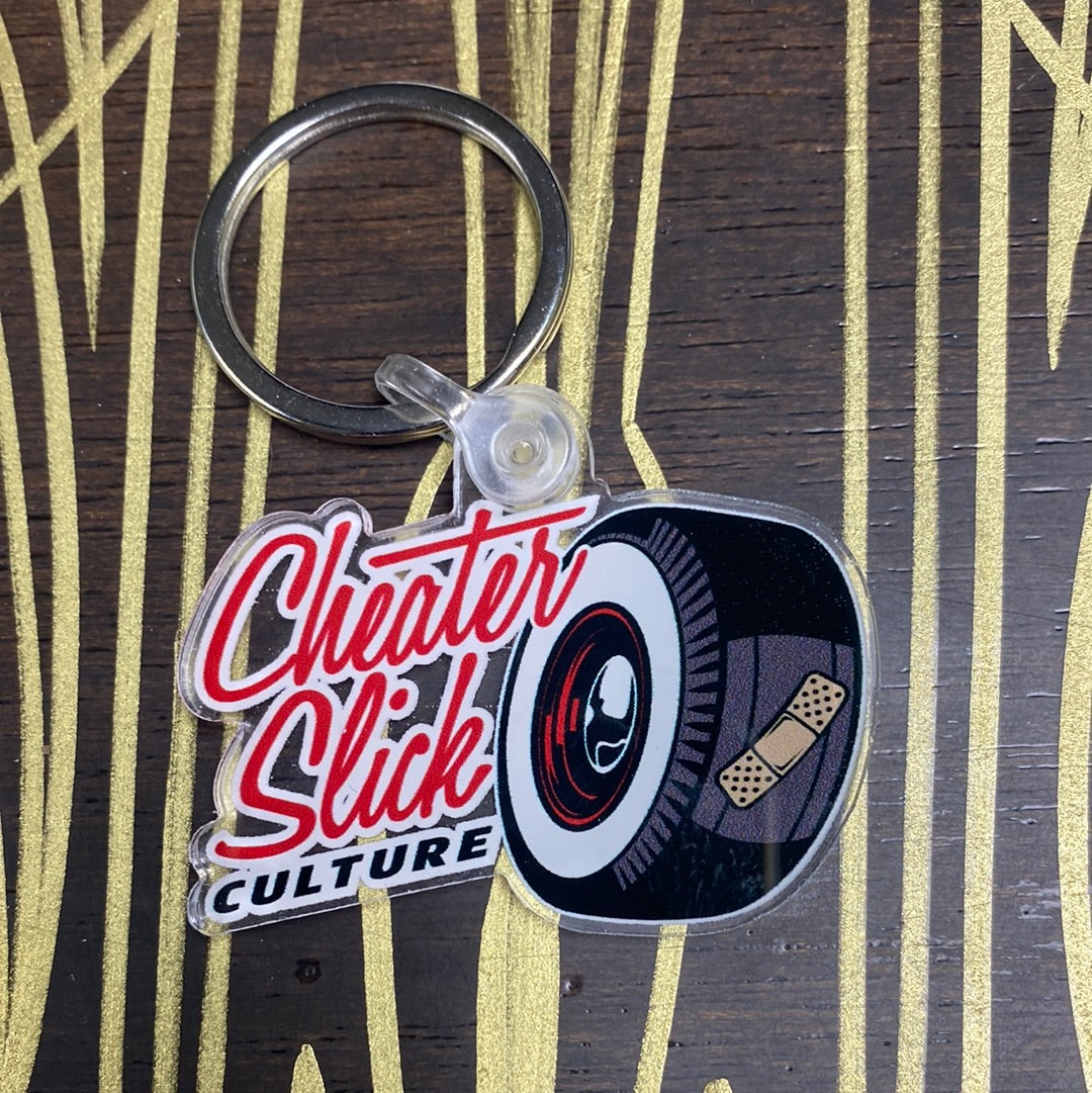 Cheater Slick Culture Logo Keychain