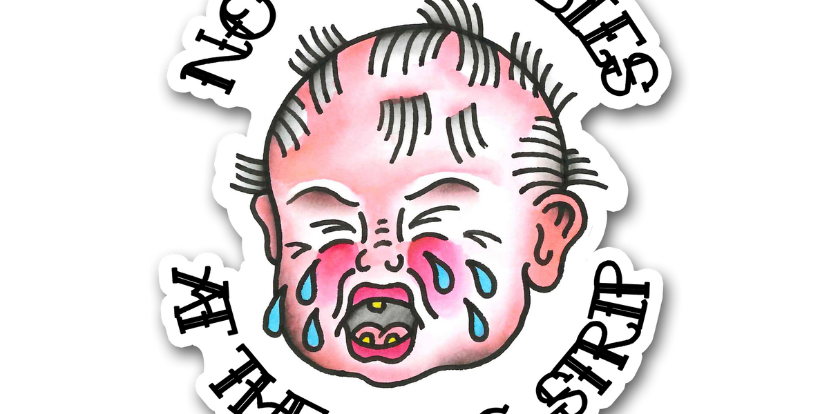 No Crybabies Sticker
